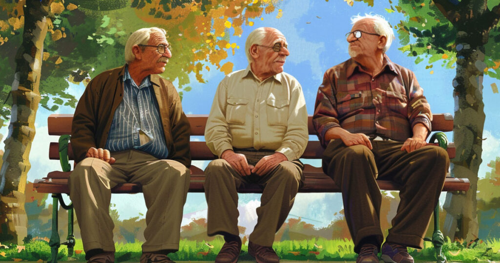 3 gamle menn satt og klaget til hverandre. Men det 90-åringen sa fikk ...